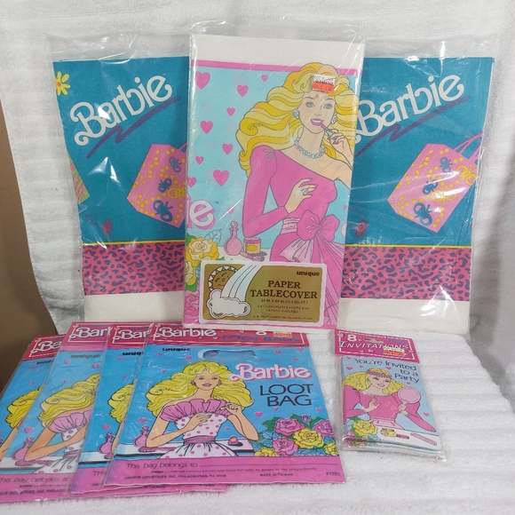 Mattel | Party Supplies | Vintage Barbie Party Supplies 8s90s Sealed ...